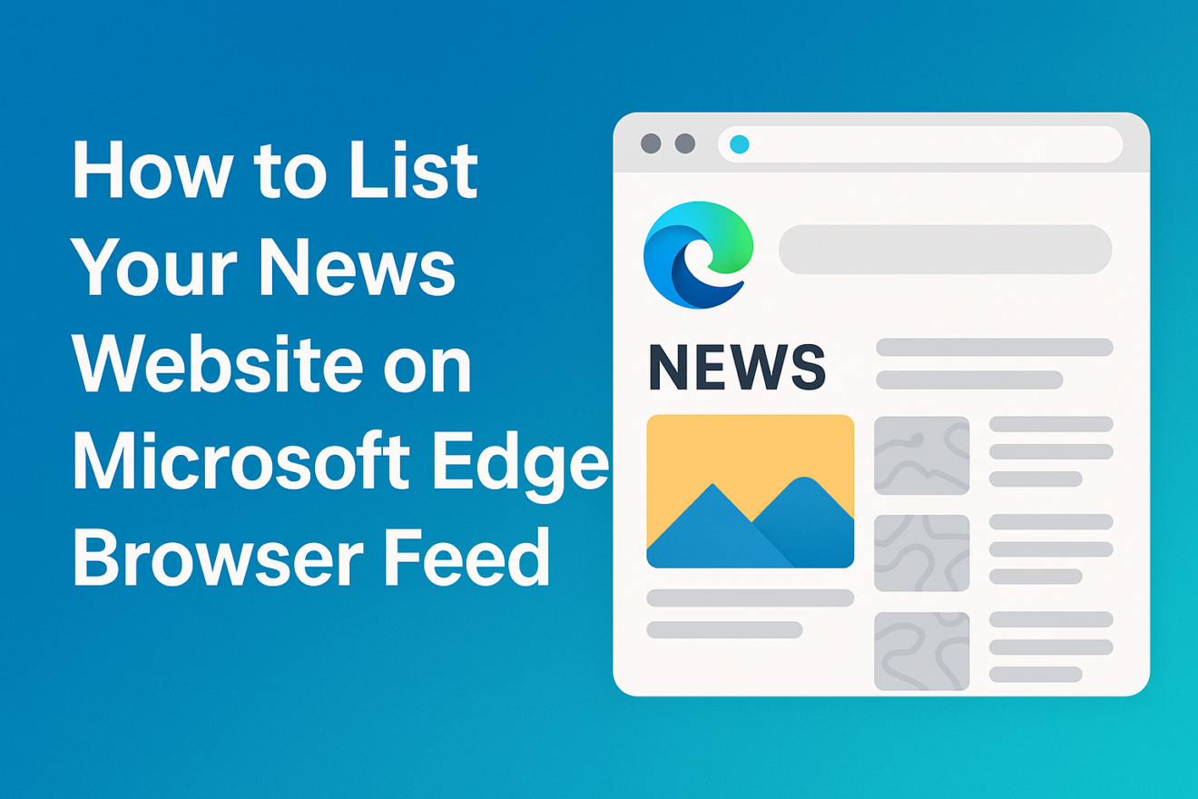 How to List Your News Website on Microsoft Edge Browser Feed