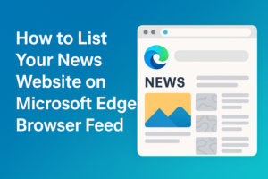 How to List Your News Website on Microsoft Edge Browser Feed